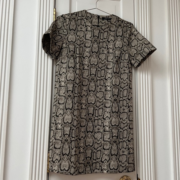 Zara | Dresses | Zara Woman Snakeskin Mini Dress | Poshmark
